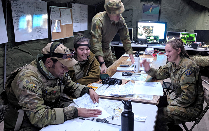 Wenona Cadets at Bivouac - Wenona School