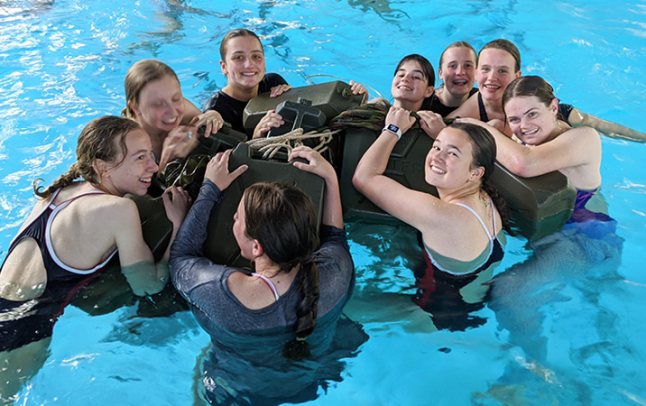 Cadets embrace ‘rain’ - Wenona School